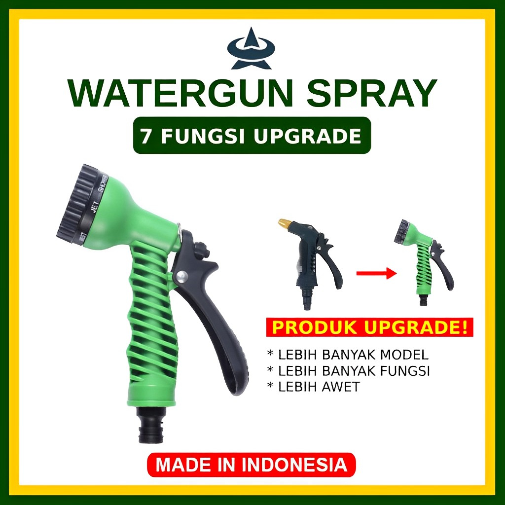 Jual GEMUK Semprotan air cuci motor 7 fungsi / Watergun Nozzle Spray ...