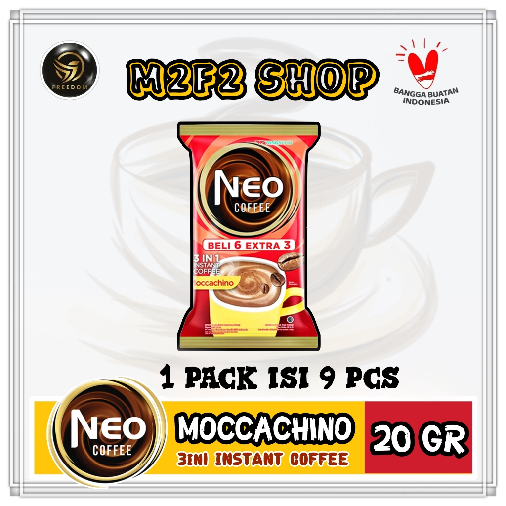 Jual Kopi Neo Coffee Moccachino 3in1 Sachet | Pack MT - 20 gr (Kemasan ...