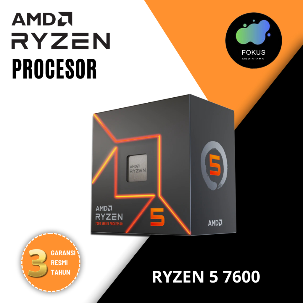Jual AMD Ryzen™ 5 7600 Gaming Processor | Ryzen 5 7000 Series 6-Core ...