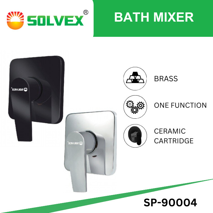 Jual SOLVEX Stop Kran Wall Shower Keran Dinding Bath Mixer Panas Dingin ...