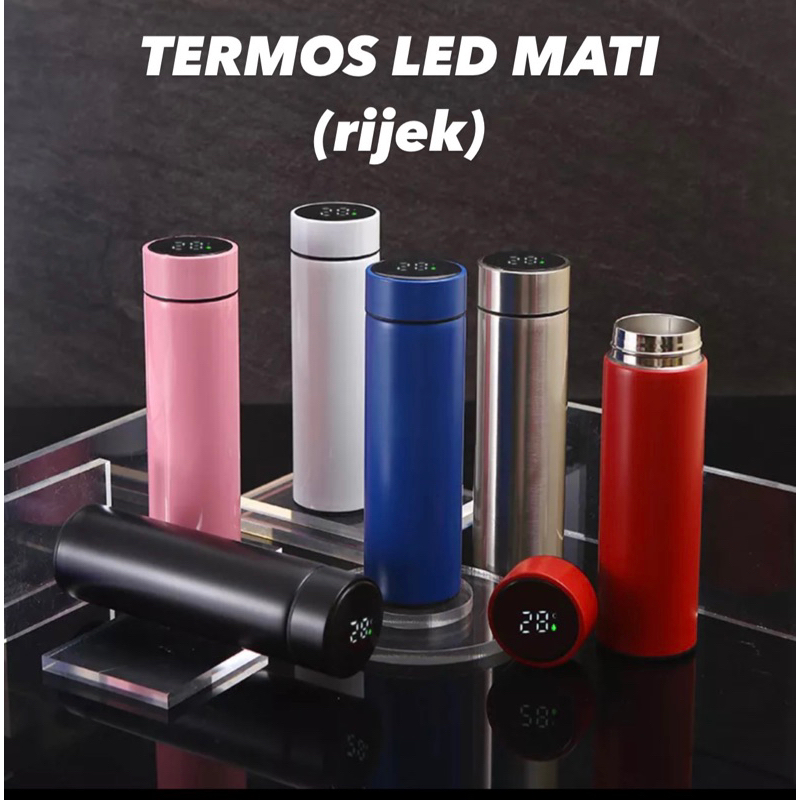 Jual TERMOS LED MATI (RIJEK) TUMBLER STAINLESS SUHU TEMPERATUR 500ML ...