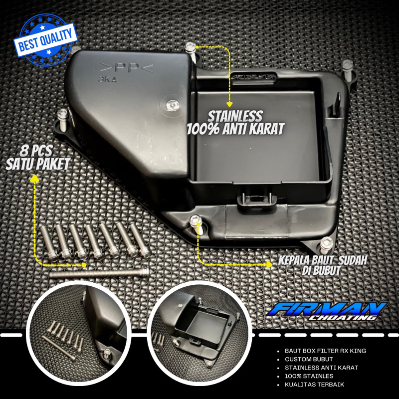 Jual BAUT CUSTOM PROBOLT BOX FILTER RX KING M6x25 & M6x70 STAINLESS ...