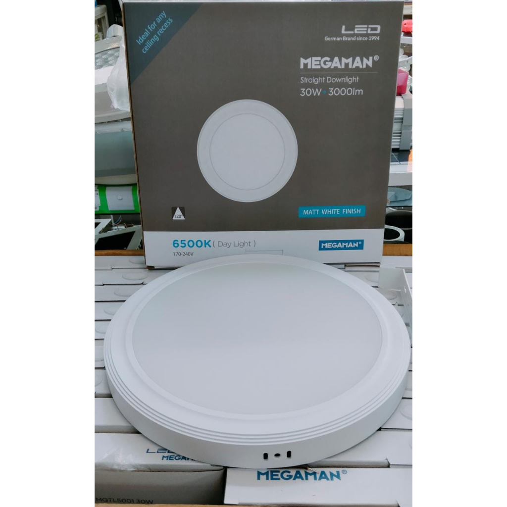 Jual MEGAMAN LAMPU LED DOWNLIGHT OUTBOW BULAT 15W 24W 30W LAMPU ...