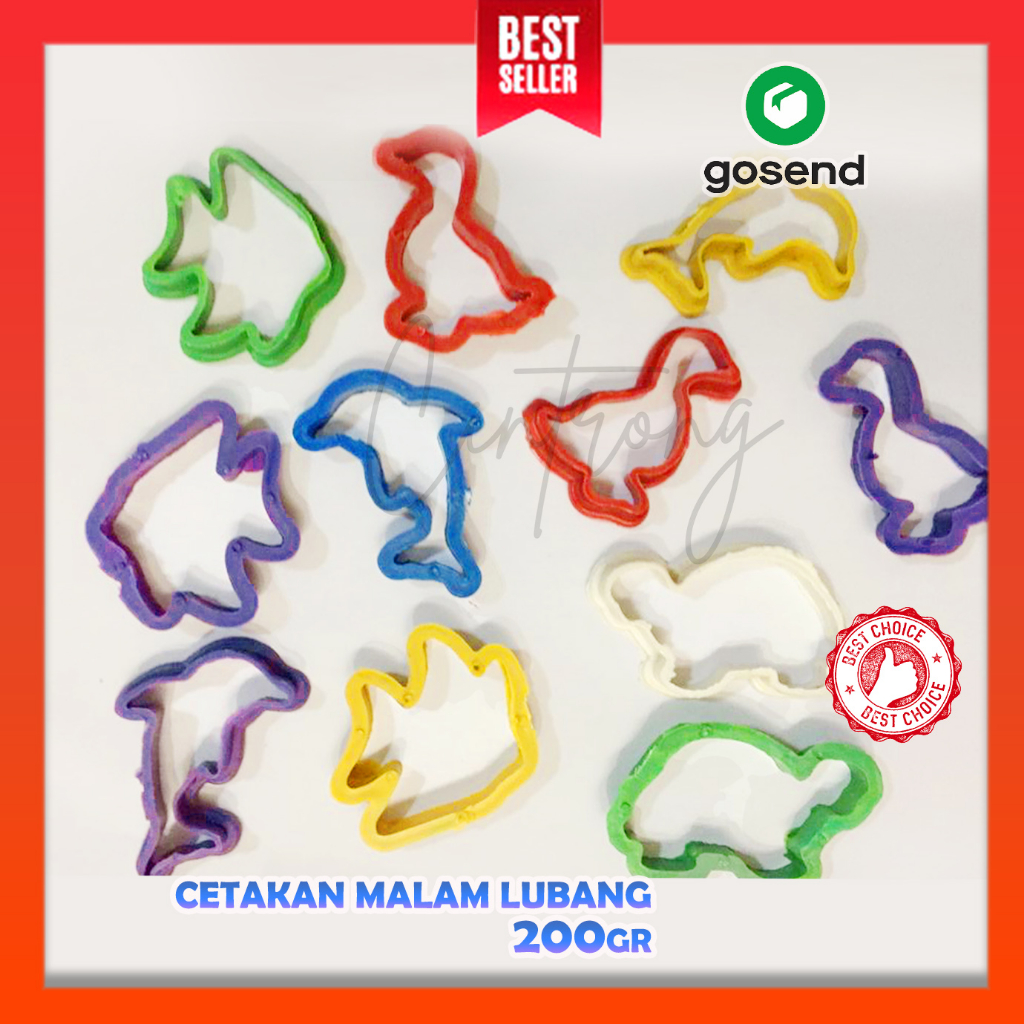 Jual Mainan Cetakan Lilin Malam Plastisin Bolong 200gr Cetakan Play Doh ...