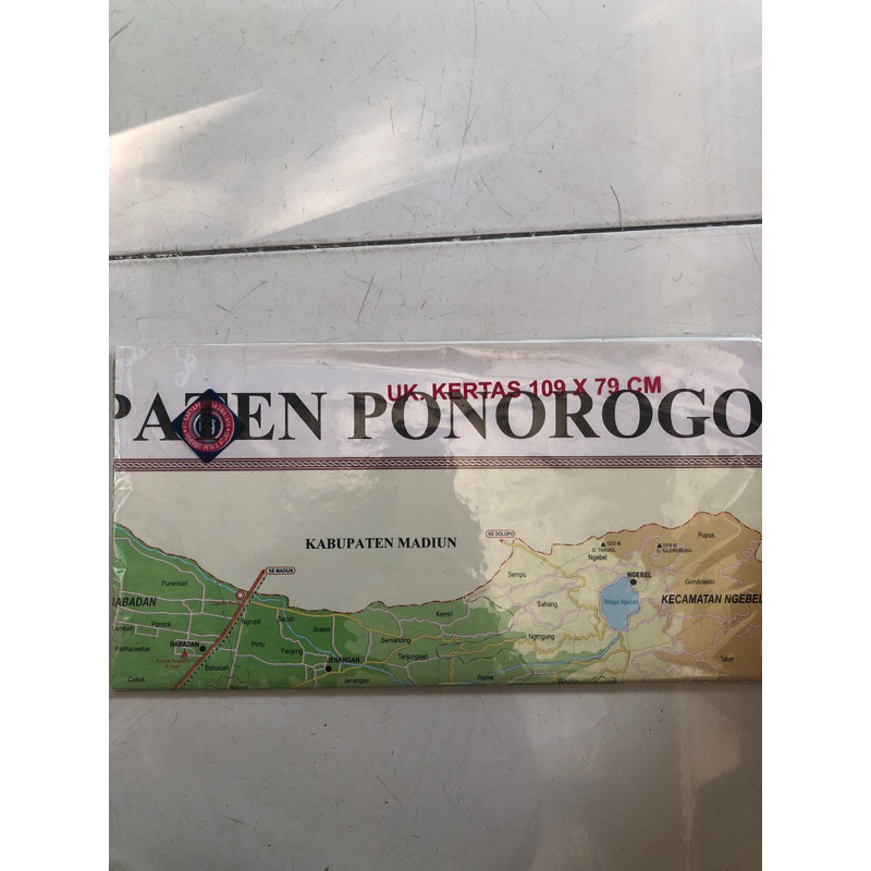 Jual PETA KABUPATEN PONOROGO UKURAN 109x79cm | Shopee Indonesia
