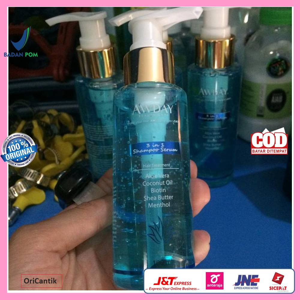Jual Sampo Awday 3in1 Awdey Shampoo 100ml Shampo auday Serum Hair Anti ...
