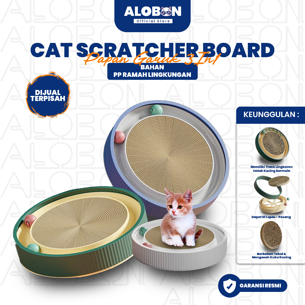 Jual ALOBON Papan Garuk Kucing Cat Scratcher Corrugated Board Garukan ...