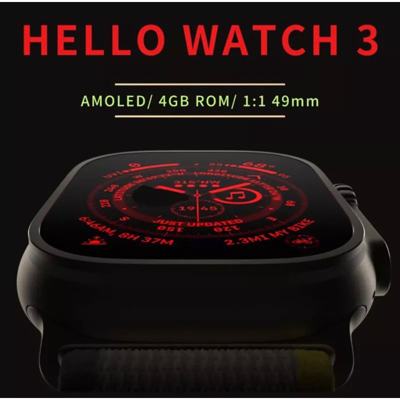 Jual Smart Watch New Hello Watch 3 [UPGRADE] + Hello Watch 3 Plus 49mm ...