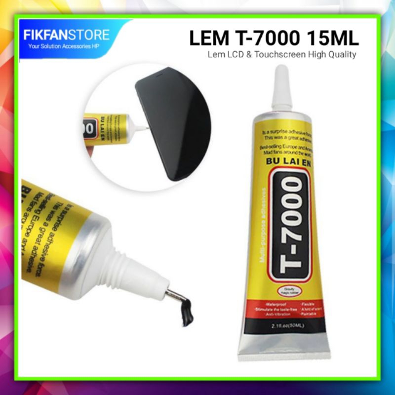 Jual LEM TOUCHSCREEN T7000 - LEM CASING - LEM LCD T7000 15ML CAIRAN HITAM | Shopee Indonesia