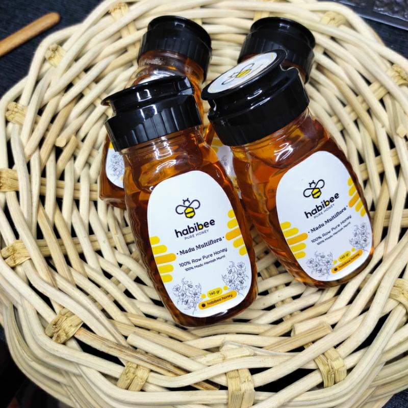 Jual Madu Murni Multiflora | Madu Habibee 140g ( kemasan ekonomis ...