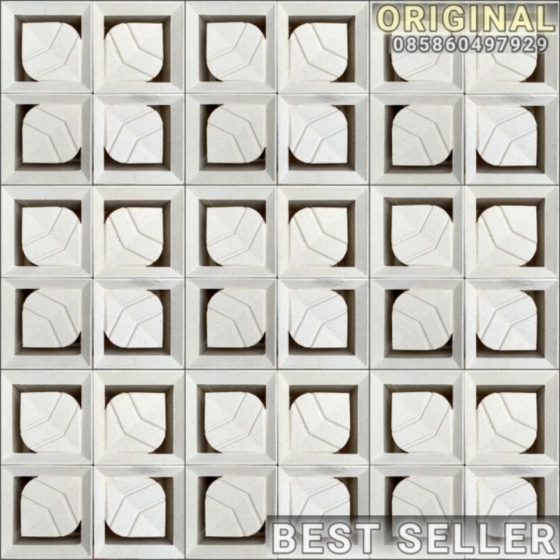 Jual roster beton minimalis/ loster beton minimalis, roster motif daun ...