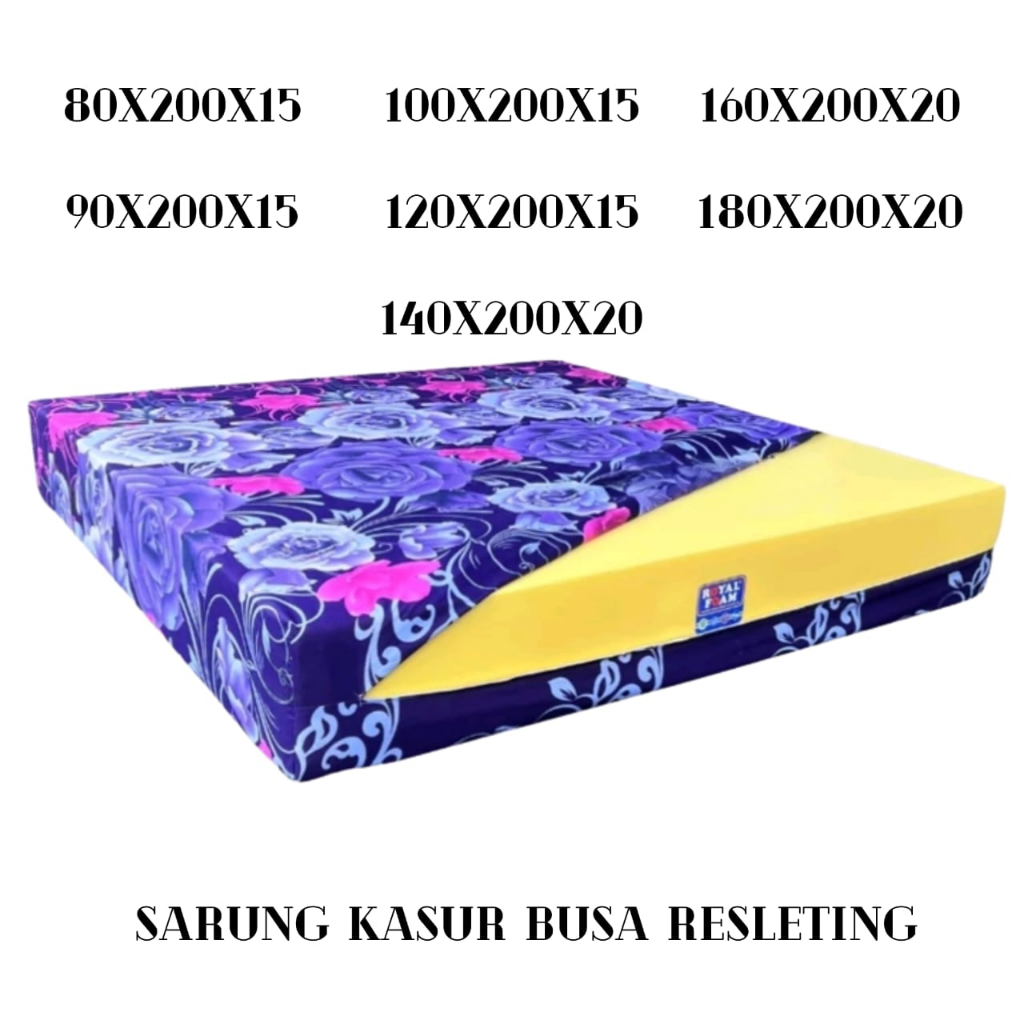 Jual Urung Kasur Busa Resleting Cover Busa Inoac Bahan poliester UK No ...