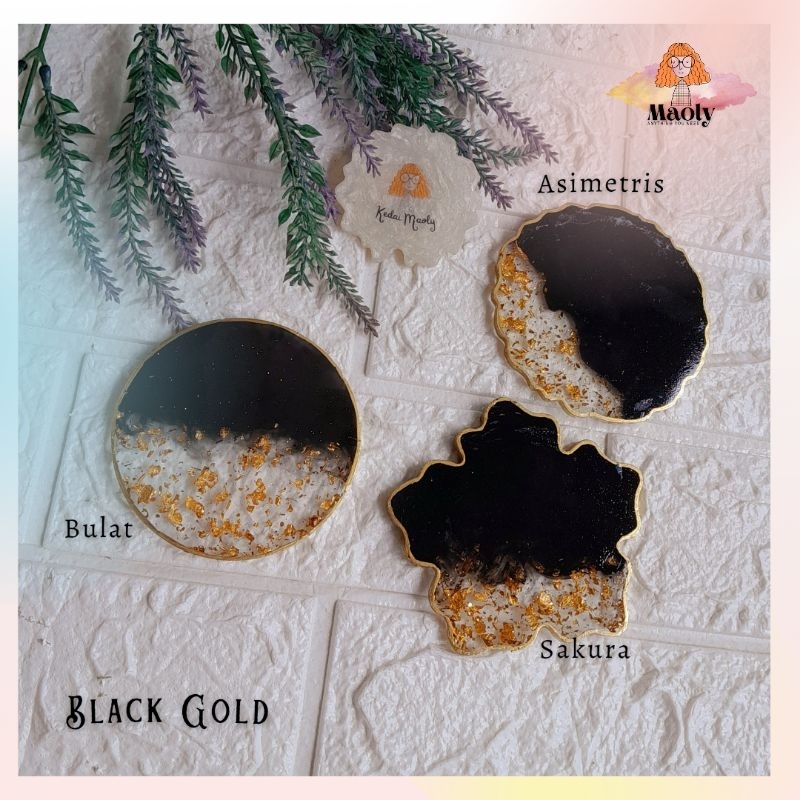 Jual 9cm Coaster Round Aestethic Tatakan Bulat Set Tutup Gelas Resin ...