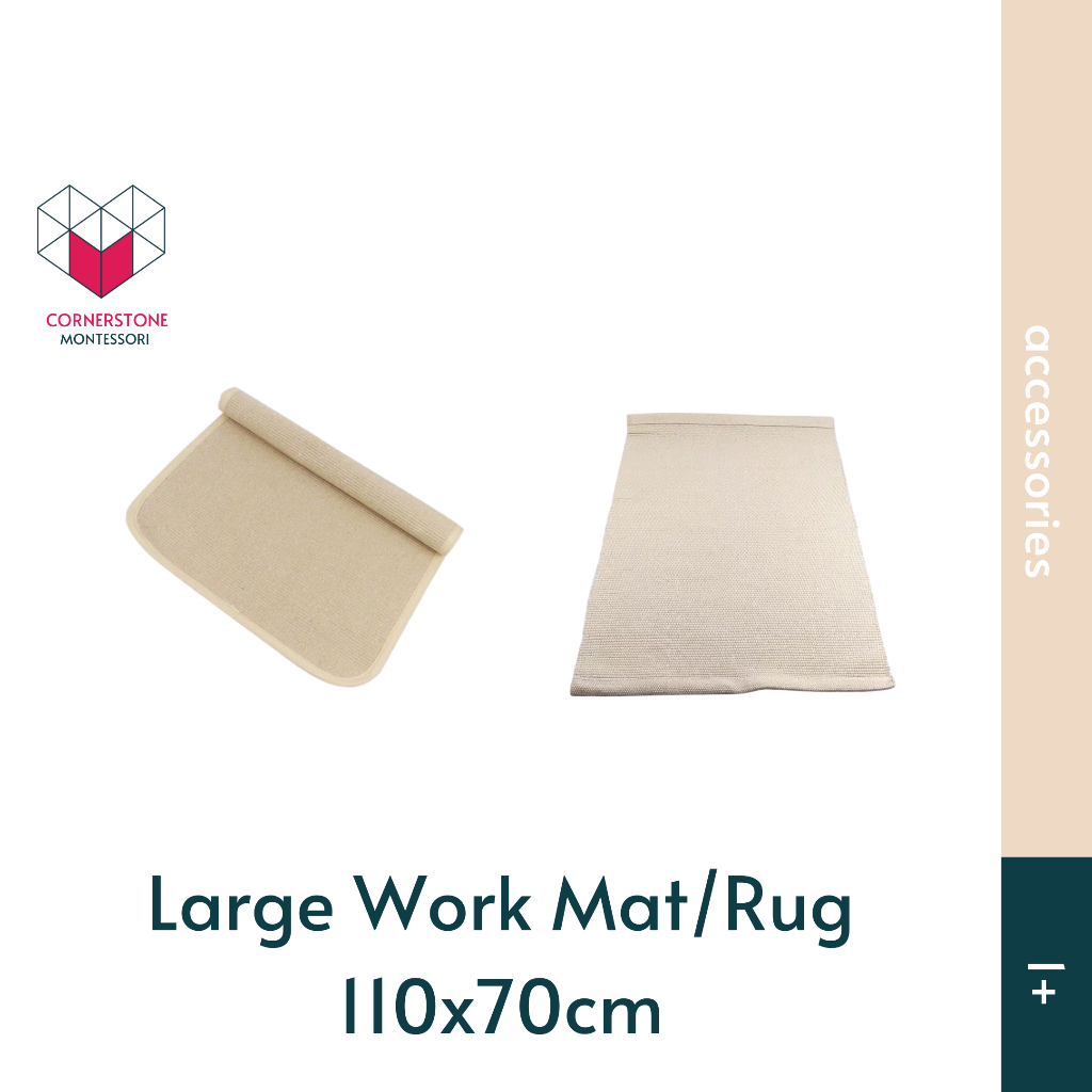 Jual Cornerstone Montessori Large Work Mat Rug - Montessori Accessories ...