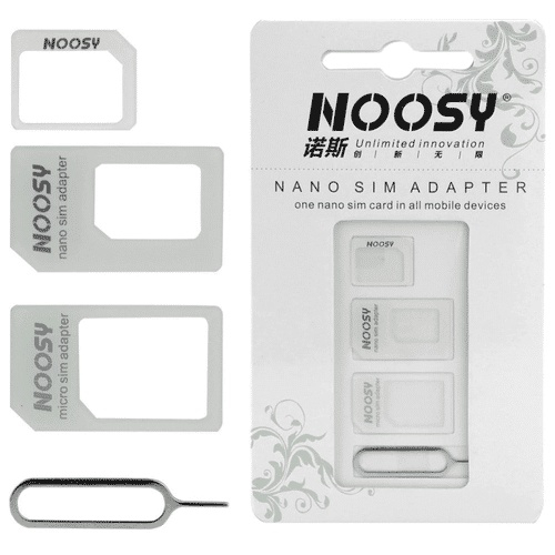 Jual ADAPTER NANO SIM CARD 4 IN 1 / SIMCARD ADAPTER NANO NOOSY | Shopee ...