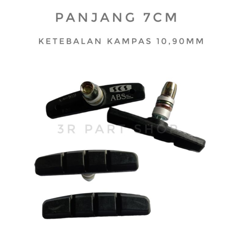 Jual kampas rem sepeda SCS karet rem / sepatu rem baut L / karet rem ...