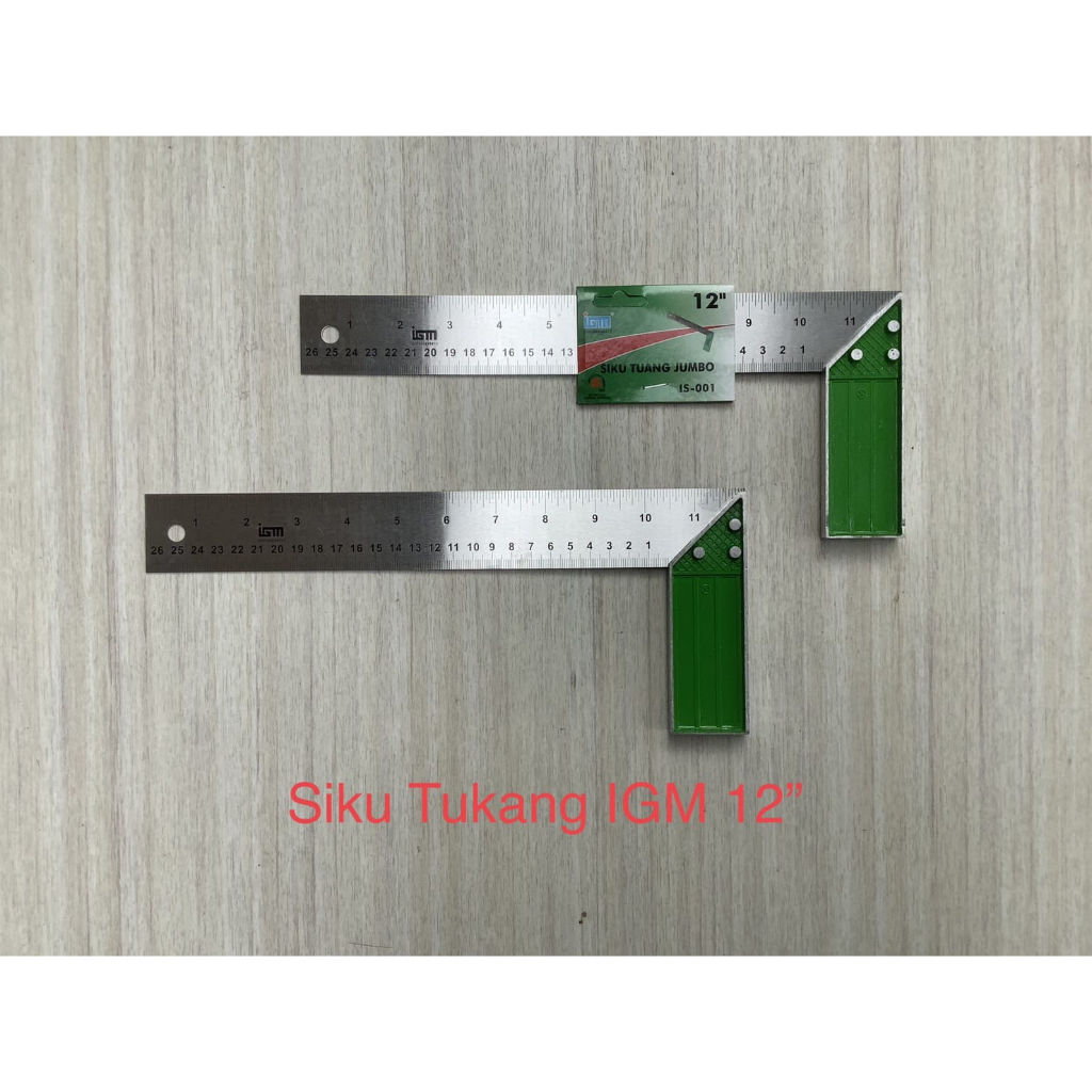 Jual Alat Siku Tukang IGM / Penggaris SIku Tukang IGM 12 Inch | Shopee ...