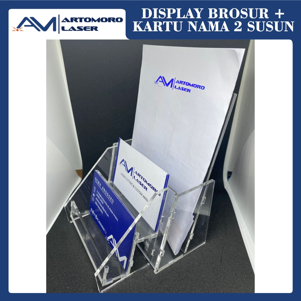 Jual DISPLAY STAND BROSUR KARTU NAMA 2 SUSUN KANTOR SEKOLAH DISPLAY ...