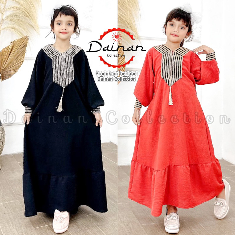 Jual Dainan Gamis Anak Sultan Usia 3-10 Tahun Kringkel Airflow Tanpa ...