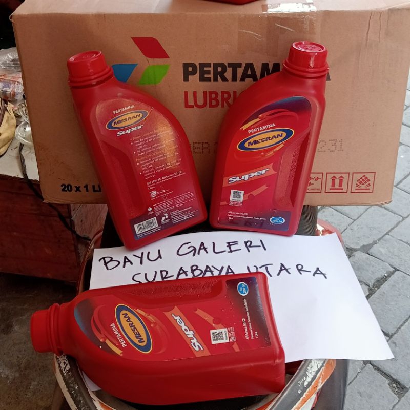 Jual Oli Mesran Super 1 Liter Sae 20W-50 Original by Pertamina Oli ... Jual Oli Mesran Super 1 Liter Sae 20W-50 Original by Pertamina Oli ...