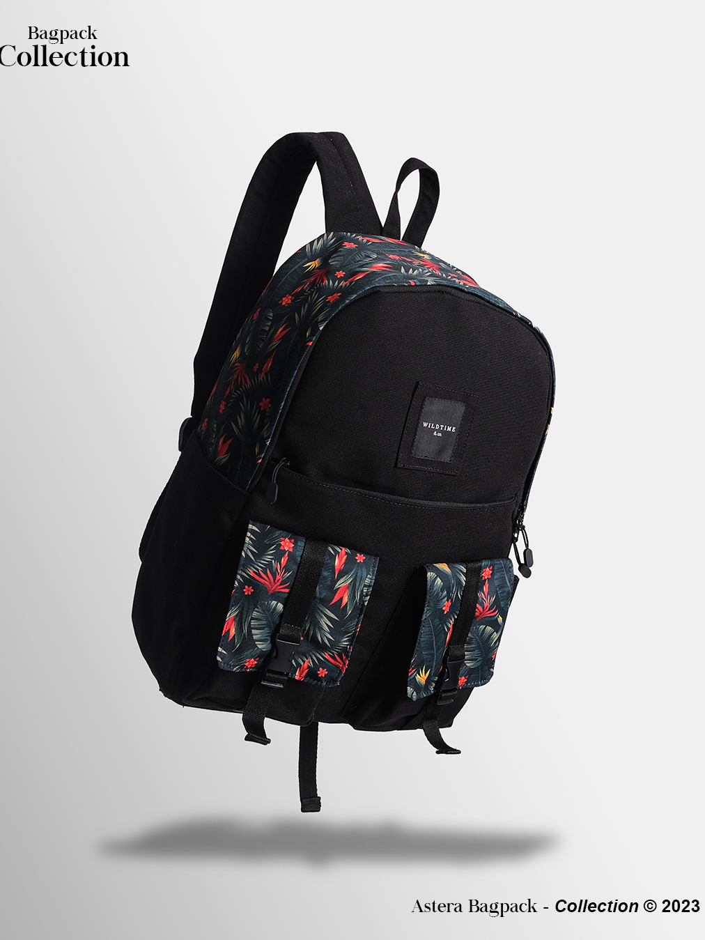 Jual Wildtime&Co - Ransel Bag Pack Heloz Pocket Black Flow | Shopee ...