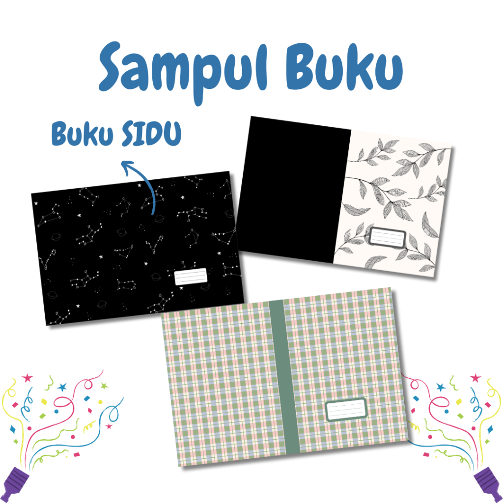 Jual [SIDU A5] PART 2 Sampul Buku - Sampul Buku Motif Lucu Kotak Ukuran ...