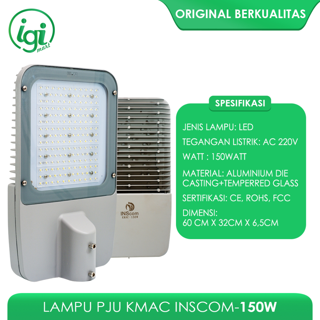 Jual LAMPU JALAN KMAC 150 WATT / PJU LED 150 WATT | Shopee Indonesia