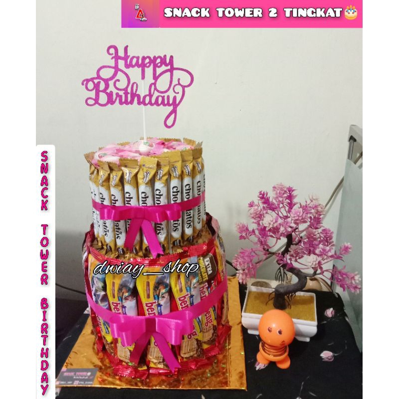 Jual SNACK TOWER BIRTHDAY / KUE ULTAH KEKINIAN / HAMPERS ULTAH (FREE ...