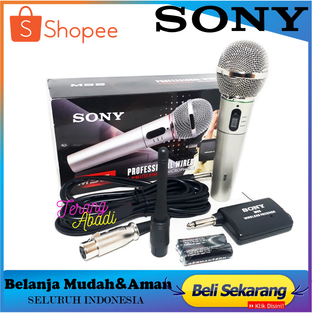 Jual Mic Profesional Wireless Microphone Mic/Microphone SONY SN-779 ...