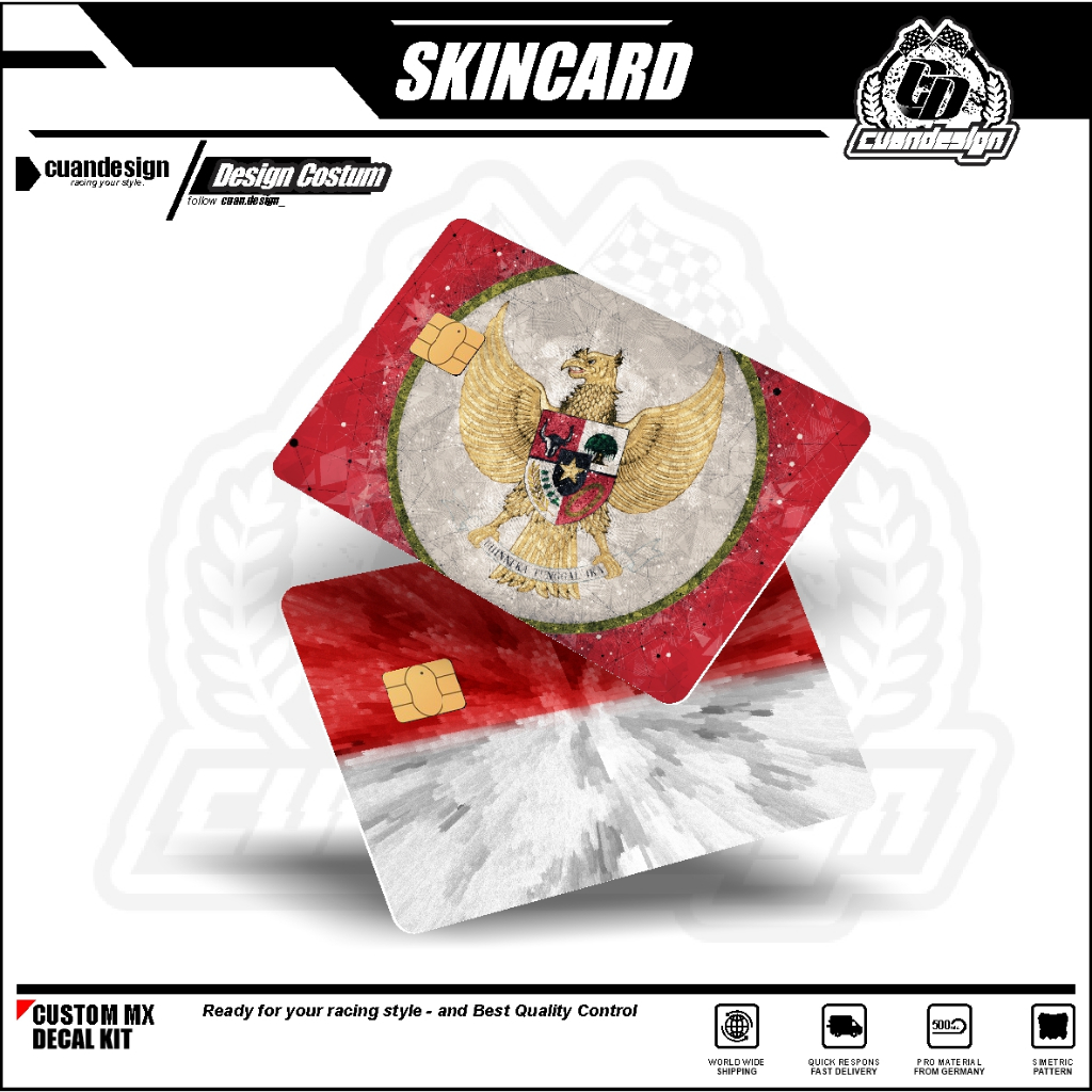 Jual STIKER PELINDUNG KARTU SKIN CARD ATM SIM KTP E-MONEY STICKER MOTIF ...