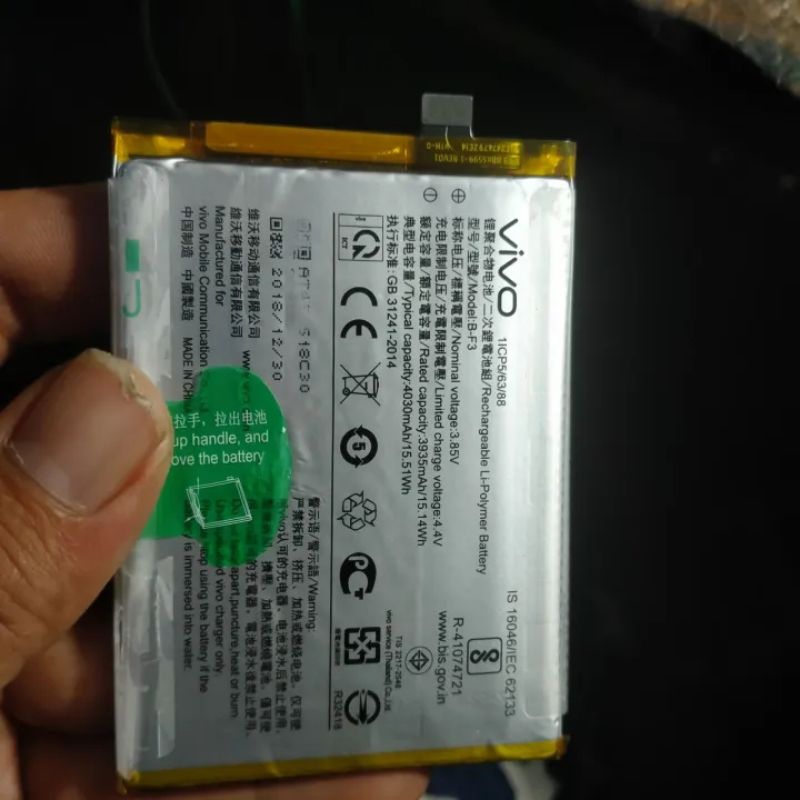 Jual batre hp vivo BF3 y91c.y91 y93 ori cabutan normal udah teated ...