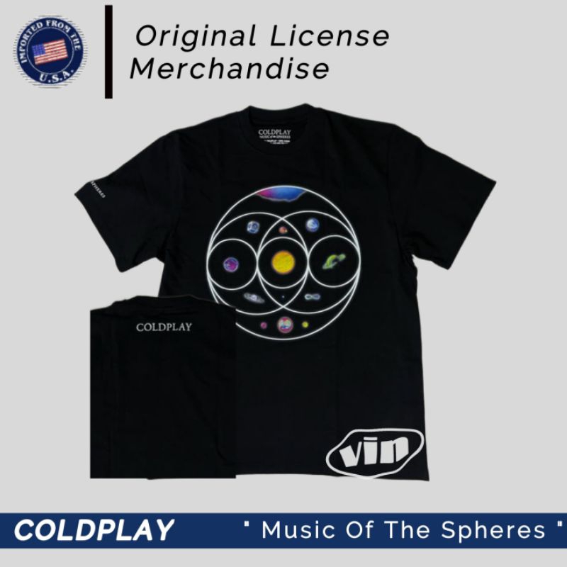 Jual Coldplay Kaos T shirt Band Music Original Official COLDPLAY ...