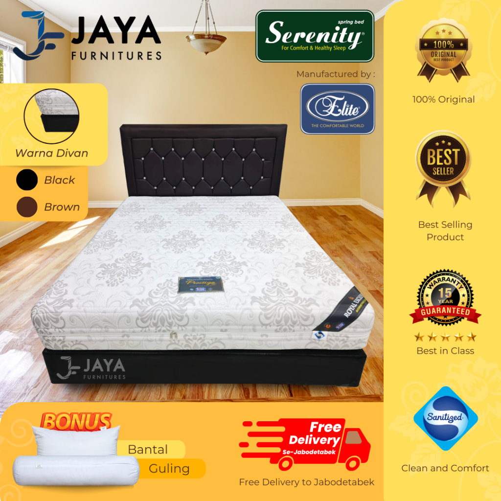 Jual ROYAL FOAM KASUR BUSA TIPE REE PRESTIGE GARANSI 20 TAHUN KAIN ...