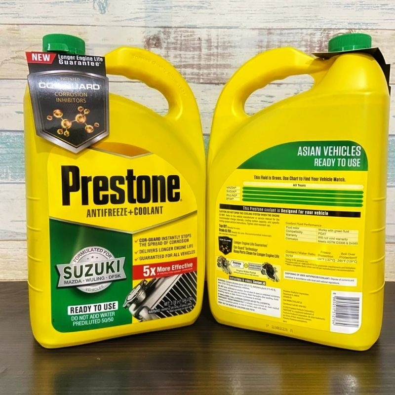 Jual Prestone Air Radiator 50/50 Coolant Anti Freeze Hijau 3.78 Liter ...