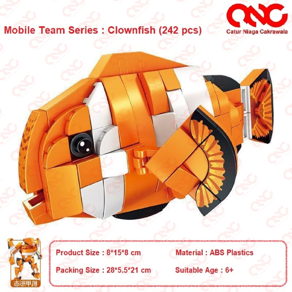 Jual CNC Brick Gunpla Mobile Team Clownfish lego compatible | Shopee ...
