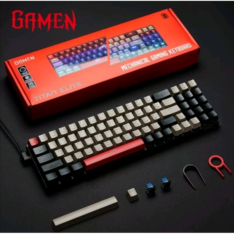 Jual *Second* GAMEN TITAN ELITE Mechanical Keyboard Gaming RGB ...