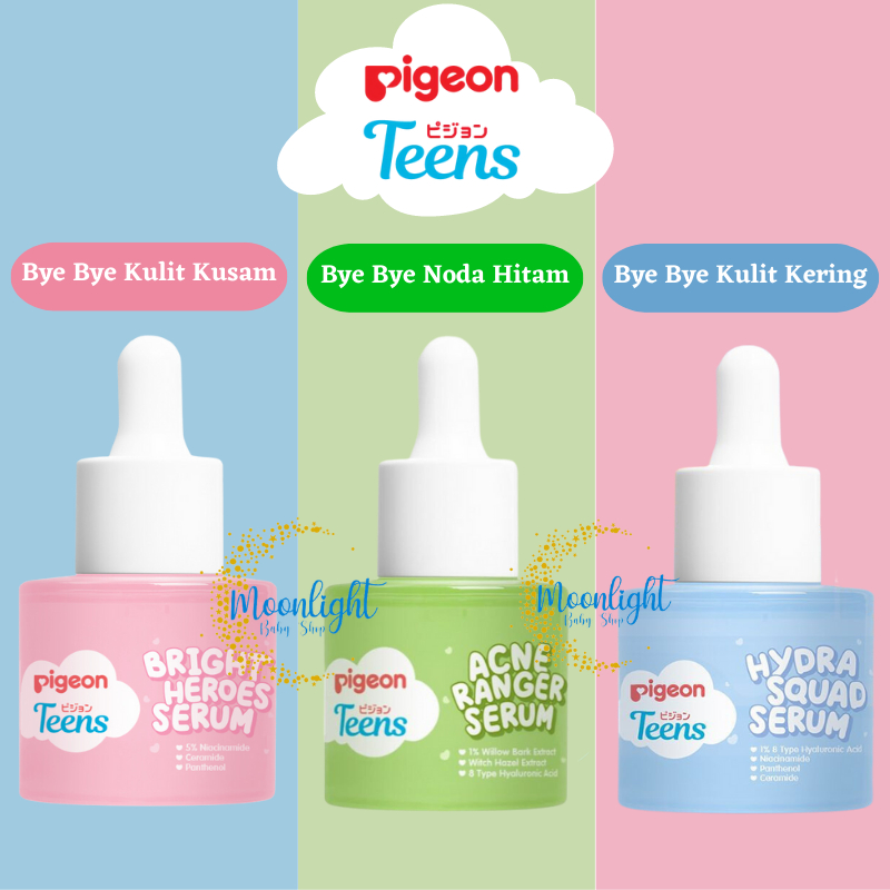 Jual Pigeon Teens Acne Ranger Serum / Bright Serum / Hydra Squad Serum ...