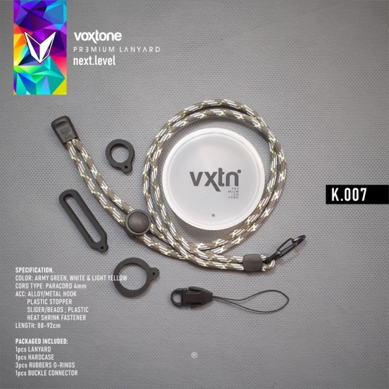 Jual Premium Lanyard - Kalung Pengait untuk HP, ID Card, Flash Disc, Camera - Voxtone Next Level ...
