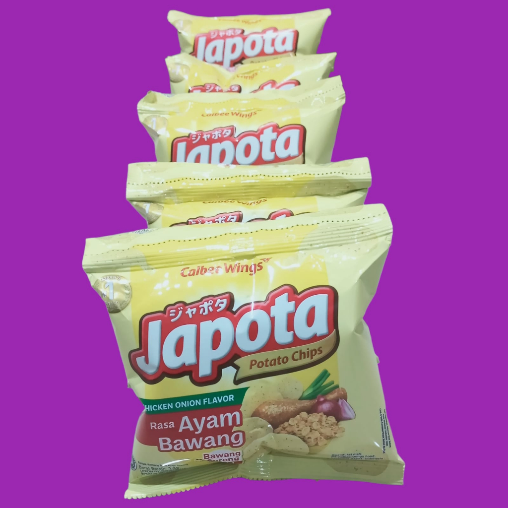 Jual JAPOTA Potato Chips Ayam BAwang 14 gr [10 pcs/renceng] | Shopee ...