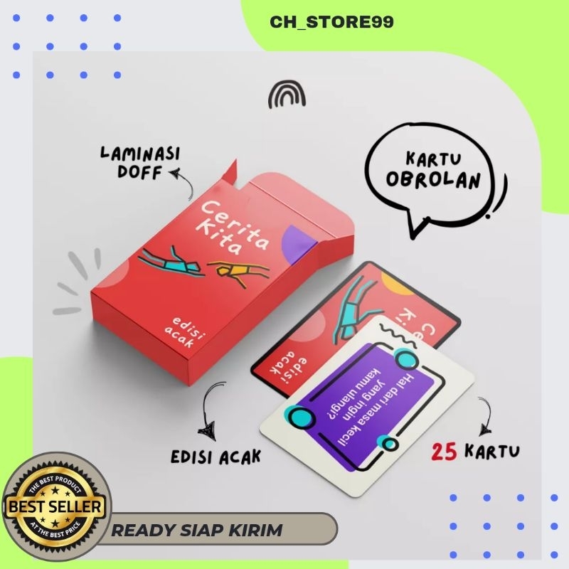 Jual [COD] READY-Kartu Permainan Obrolan Cerita Kita isi 30 Kartu-Tentang Teman | Shopee Indonesia