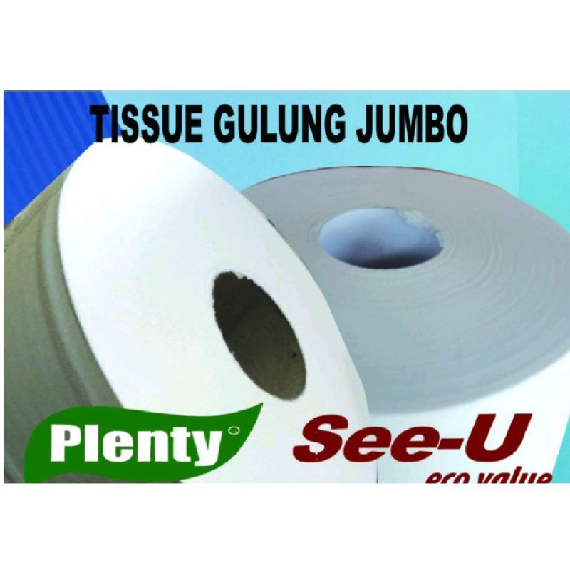 Jual TISSUE ROLL JUMBO SEEU/PLENTY 1 DUS | Shopee Indonesia