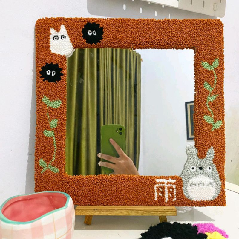 Jual Persona Rug Mirror Cermin punch needle kaca rias aesthetic ...