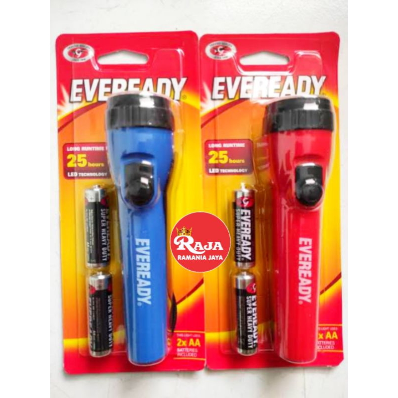 Jual Eveready Senter LED Berkualitas Menggunakan Baterai AA/A2 Non ...