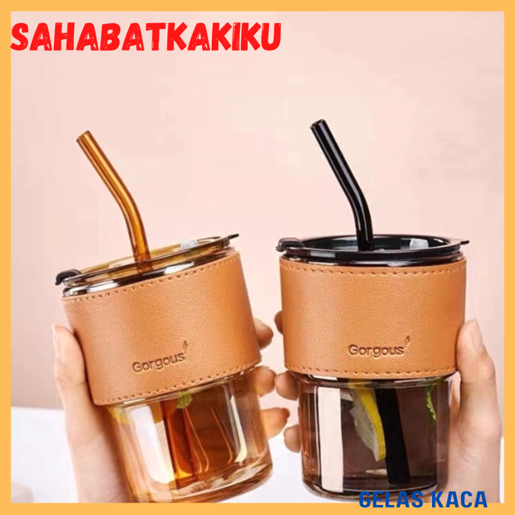 Jual Gelas Tumbler Aesthetic / Gelas Tumblr Kaca / Tumbler Gelas Kaca ...