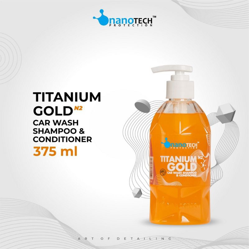 Jual Nanotech Protection Titanium Gold Class Shampoo Wash & Wax Shampoo ...