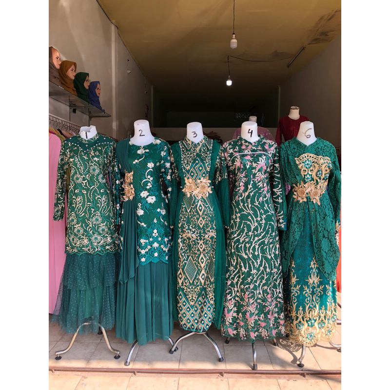 Jual gamis khusus hijau botol 3001 | Shopee Indonesia