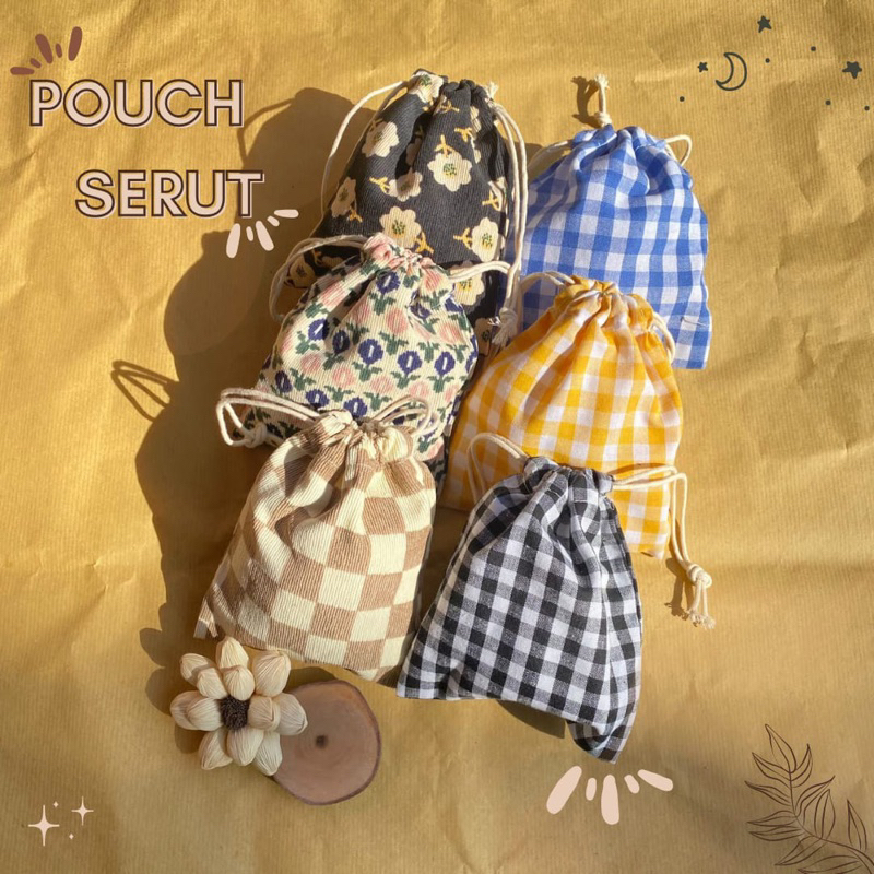 Jual KAENBE.ID - Pouch Serut Mini | Pouch Mini Kawai | Pouch Serbaguna ...