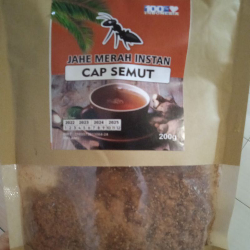 Jual minuman jahe merah instan cap semut, kemasan 200 gram | Shopee ...