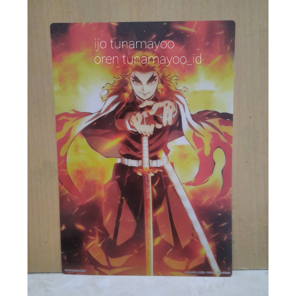 Jual Kimetsu No Yaiba - Clear visual poster A5 Kyojuro Rengoku | Shopee ...
