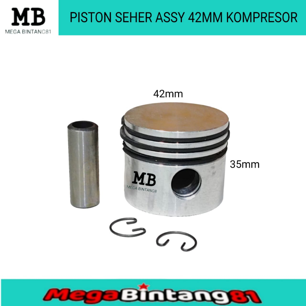 Jual Piston seher assy kompresor 42mm piston kompresor angin seher ...